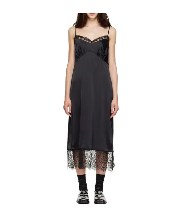 Simone Rocha Lace-trimmed Slip Dress