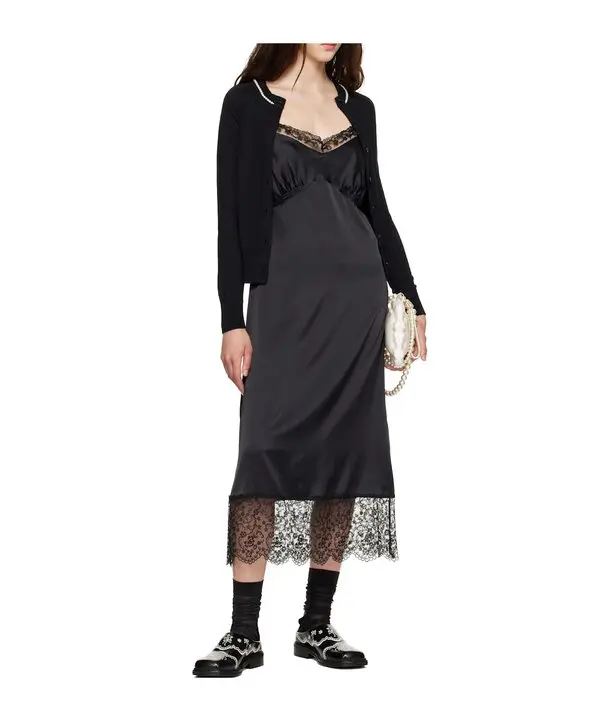 Simone Rocha Lace-trimmed Slip Dress