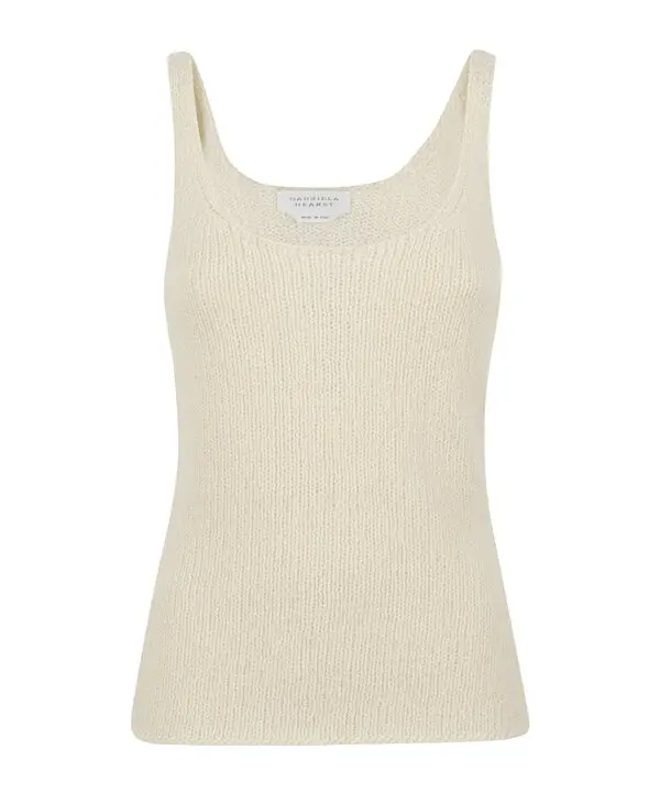 Gabriela Hearst Ribbed Knitted Tank Top - Nude