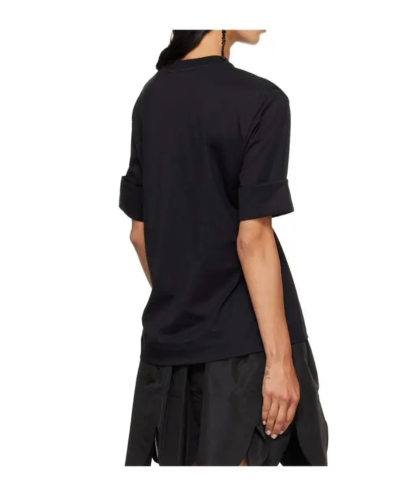 Simone Rocha Floral-appliqué Gathered T-shirt