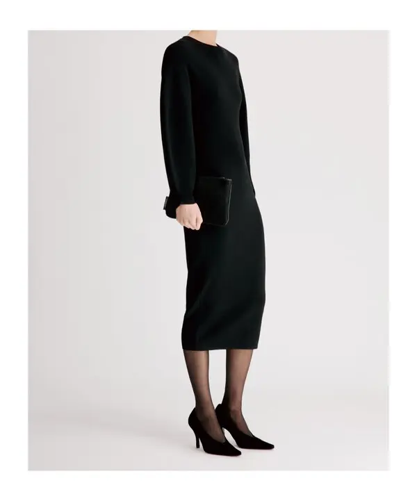 Loulou De Saison Elena Puff-sleeve Knitted Dress