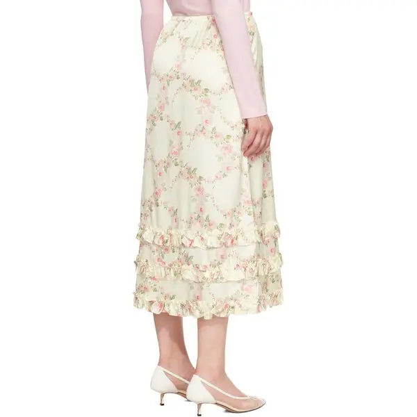 Simone Rocha Ruffled Hem Midi Skirt