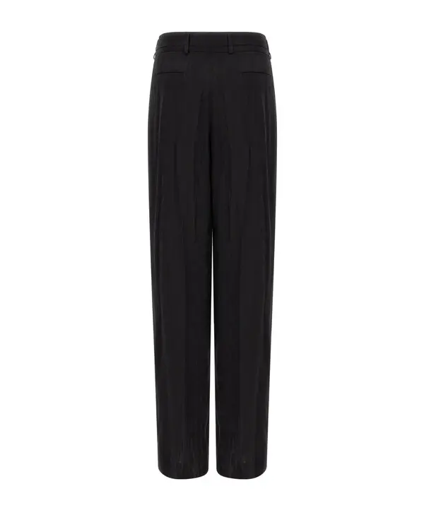 Dries Van Noten Pleated Trousers With Belted Waist