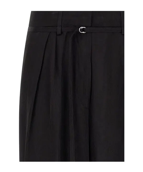 Dries Van Noten Pleated Trousers With Belted Waist