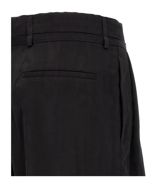 Dries Van Noten Pleated Trousers With Belted Waist