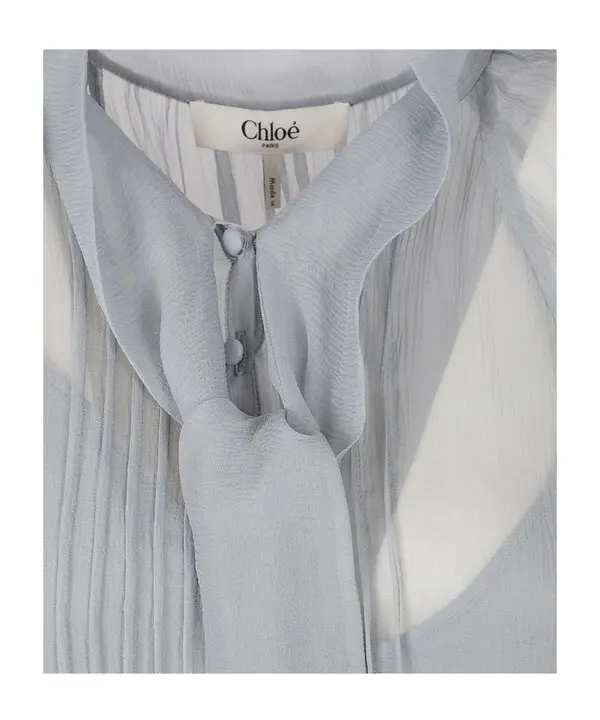 Chloé Tiered Maxi Dress With Ruffled Details