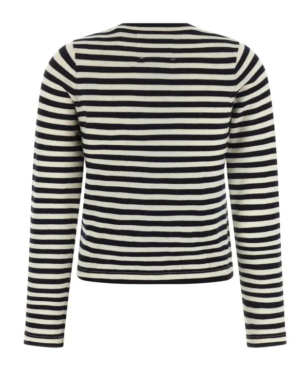 Extreme Cashmere Striped Knit Top