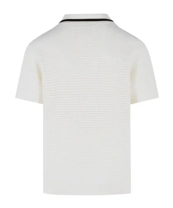 Casablanca Logo Patch Contrast Trim Polo Shirt