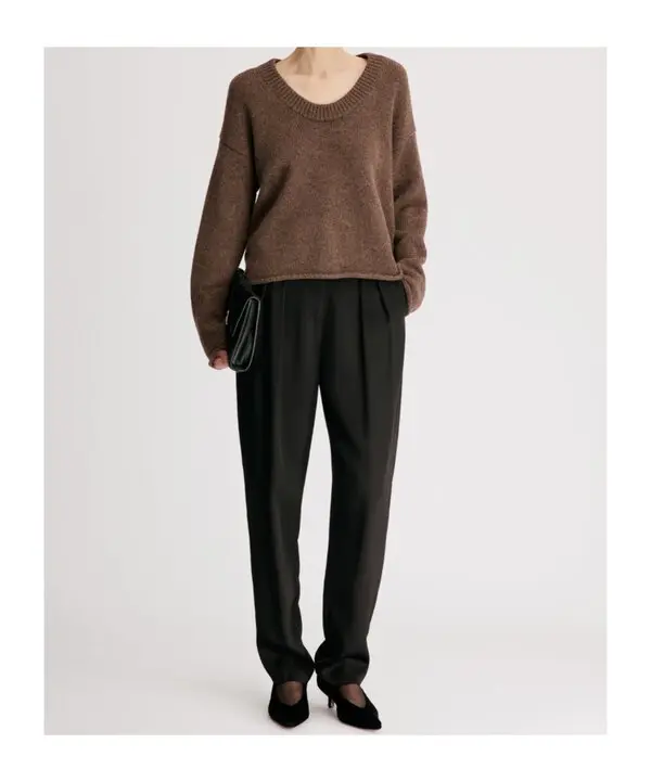 Loulou De Saison Derry Ribbed Cashmere Sweater - Coffee