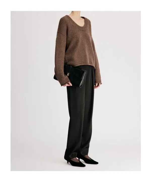 Loulou De Saison Derry Ribbed Cashmere Sweater - Coffee