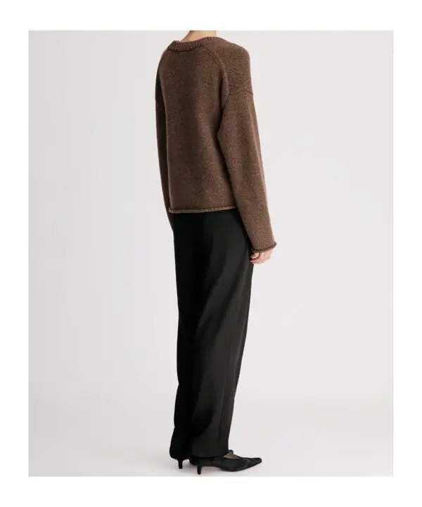 Loulou De Saison Derry Ribbed Cashmere Sweater - Coffee