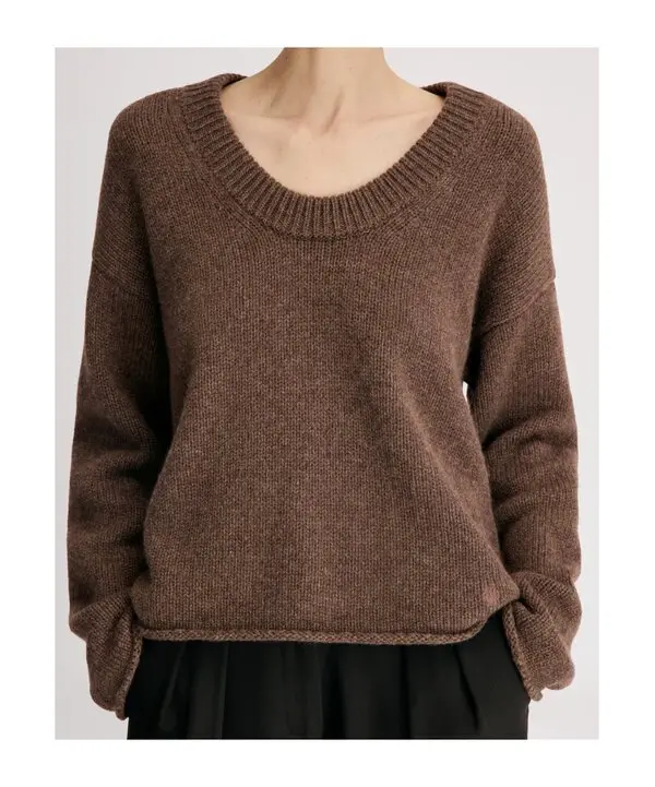 Loulou De Saison Derry Ribbed Cashmere Sweater - Coffee