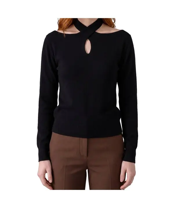Federica Tosi Cross-over Neckline Sweater