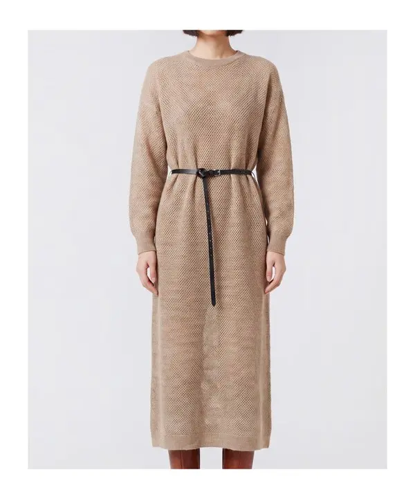 Brunello Cucinelli Sparkling Mesh Midi Dress