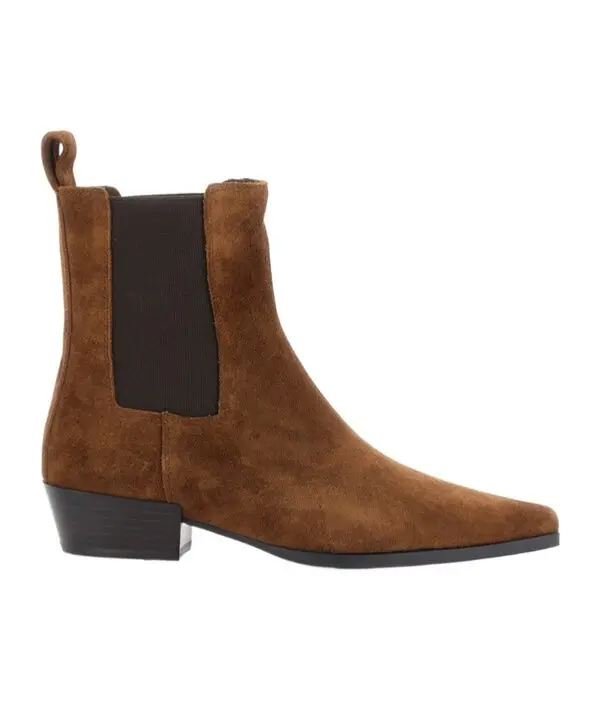 STRATEGIA Leather Ankle Boots