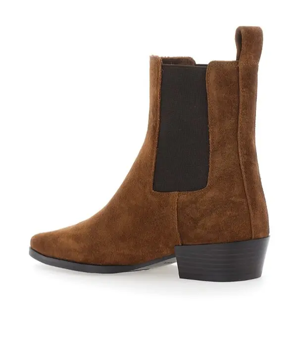 STRATEGIA Leather Ankle Boots