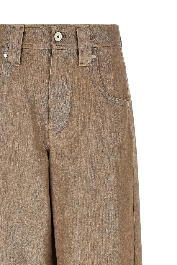 Brunello Cucinelli Baggy Jeans - Brown