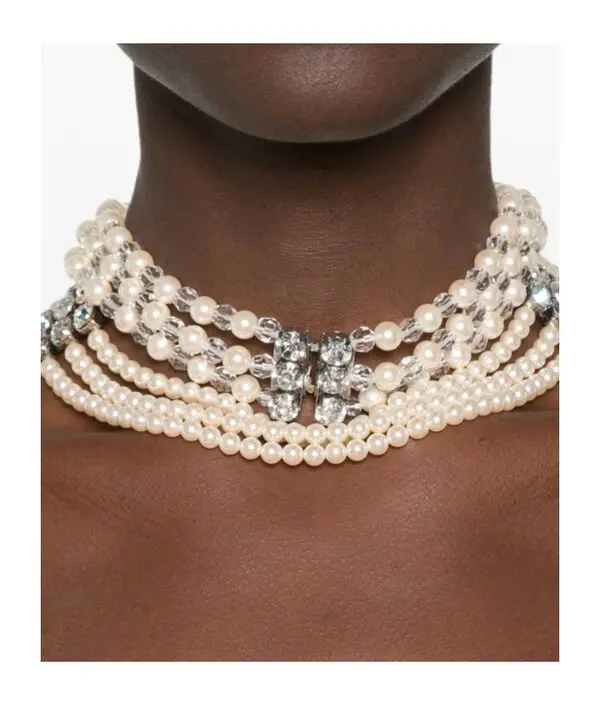 Alessandra Rich Bijoux Triple-strand Necklace