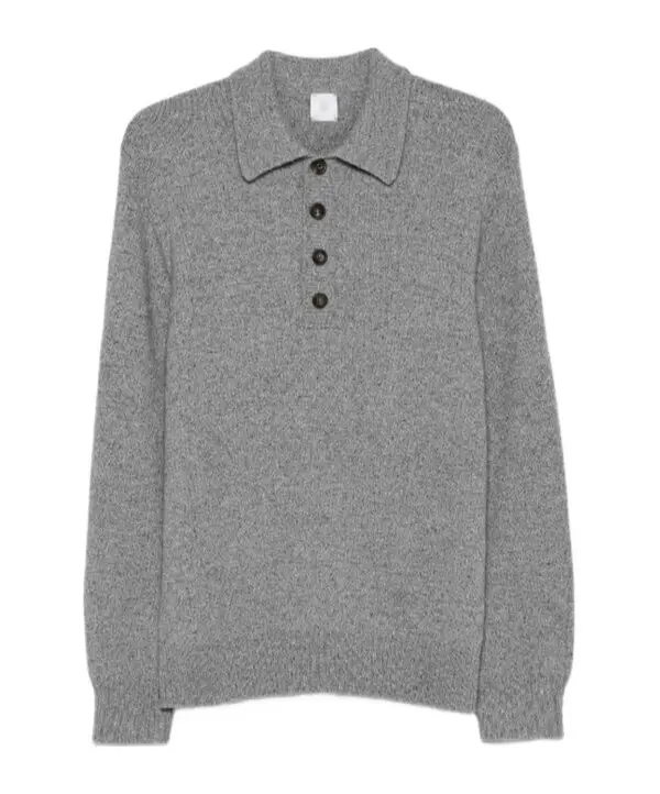 Eleventy Long-sleeved Collared Sweater