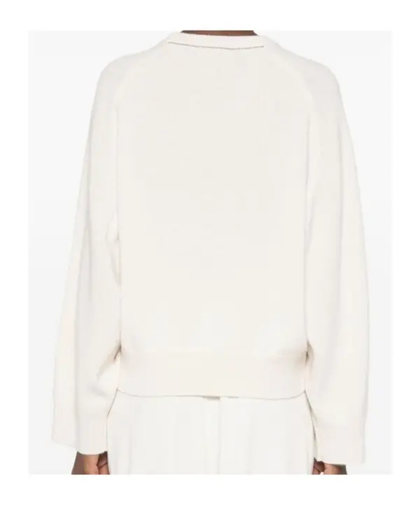 Brunello Cucinelli Raglan-sleeve Ribbed-trim Sweater