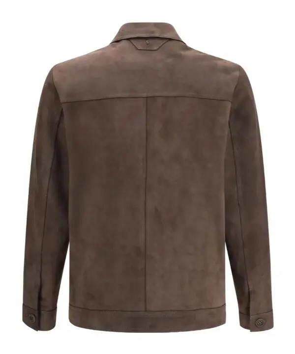 SALVATORE SANTORO Button-up Suede Jacket