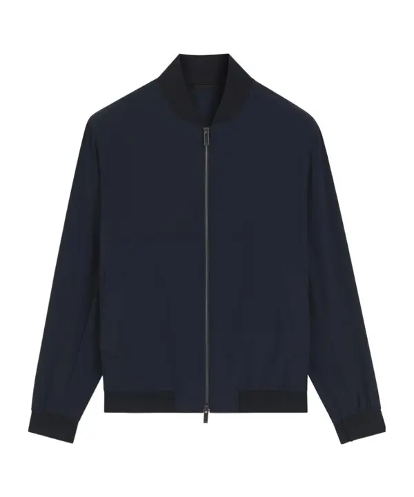 Hugo Boss Slim-fit Jacket In Micro-patterned Stretch Fabric
