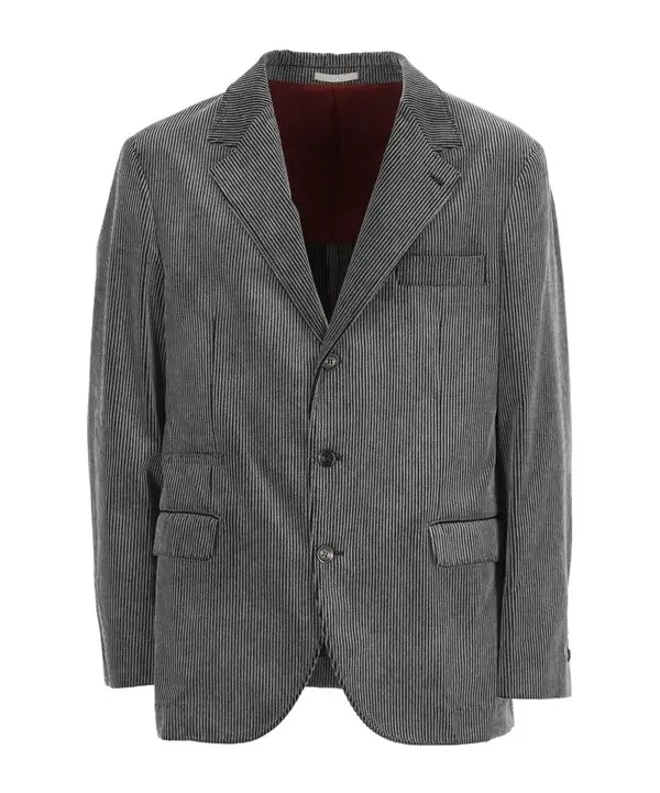 Brunello Cucinelli Classic Pin Stripe Suit Jacket