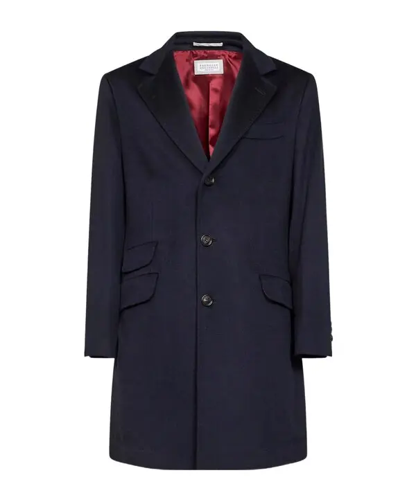 Brunello Cucinelli Collared Long-sleeved Coat