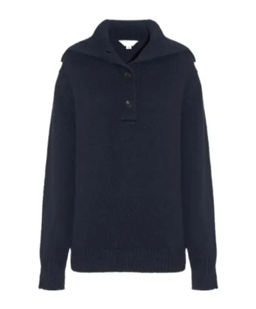 Malo High Neck In Cashmere - Blue