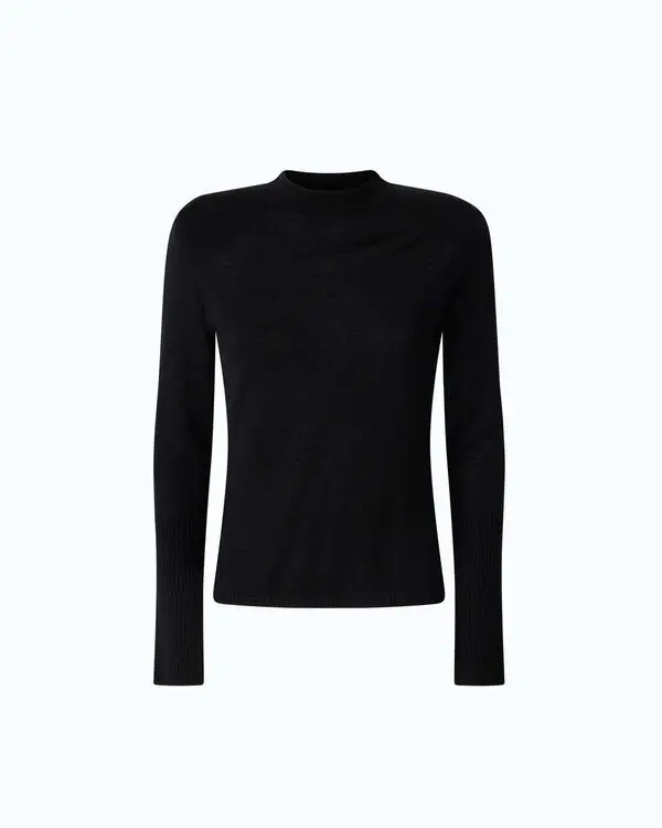 Pinko Wool Ribbed-cuff Sweater