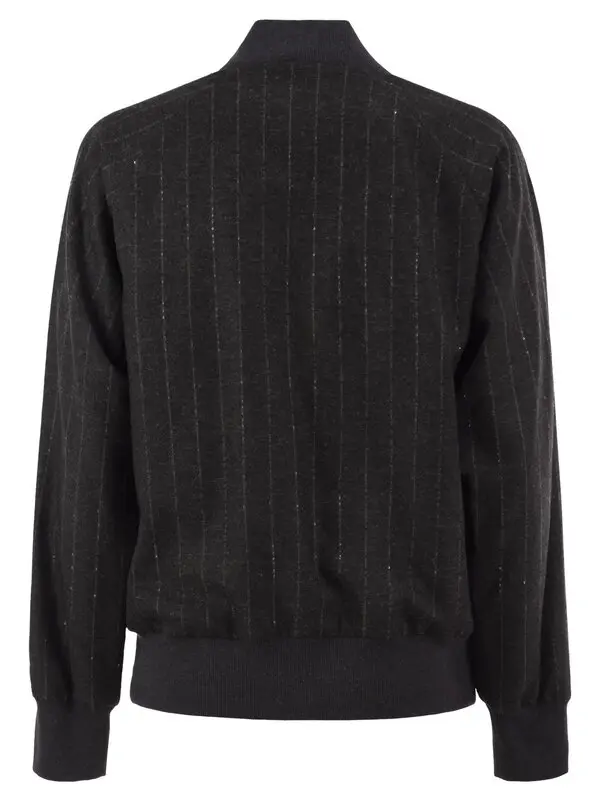 Brunello Cucinelli Zipped Jacket - Black