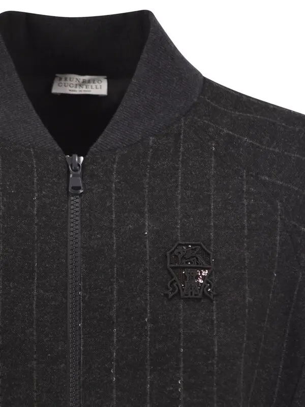 Brunello Cucinelli Zipped Jacket - Black
