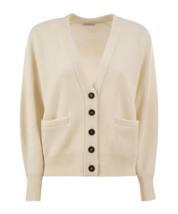 Brunello Cucinelli Ribbed-knit Cashmere Cardigan