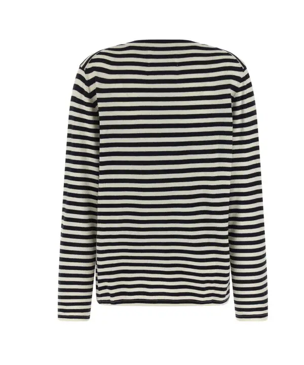 Extreme Cashmere Striped Knit Top