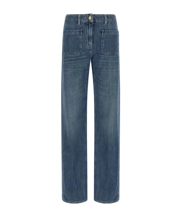 Elisabetta Franchi Logo Embroidery Jeans