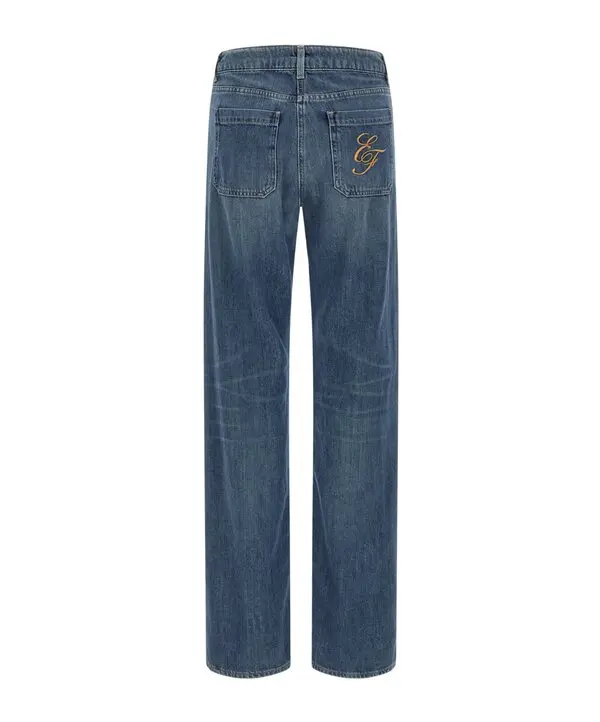 Elisabetta Franchi Logo Embroidery Jeans