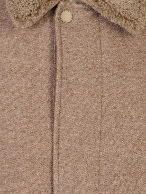Canali Shearling Collar Jacket - No