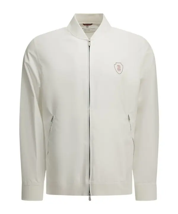 Brunello Cucinelli Logo-patch Zip-up Jacket