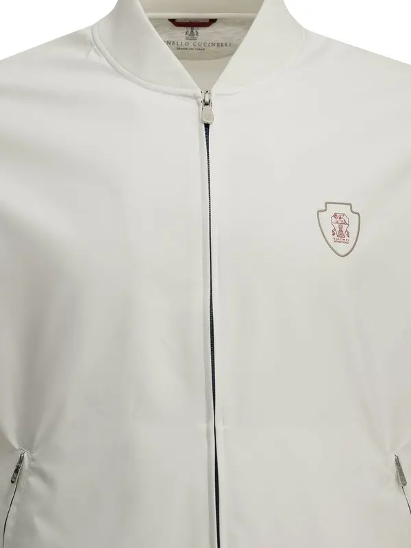 Brunello Cucinelli Logo-patch Zip-up Jacket