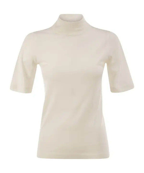 Brunello Cucinelli High-neck Short-sleeved Knitwear