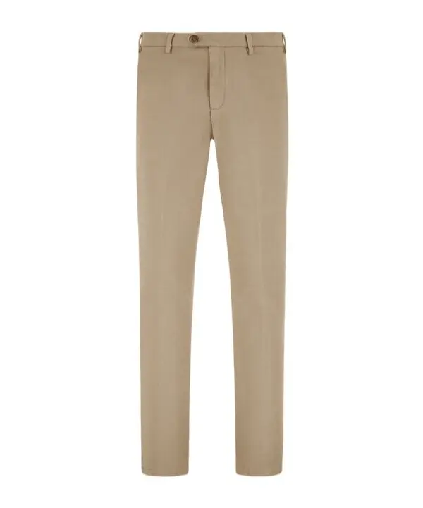 Canali Twill Slim-fit Trousers