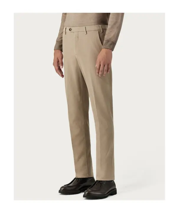 Canali Twill Slim-fit Trousers