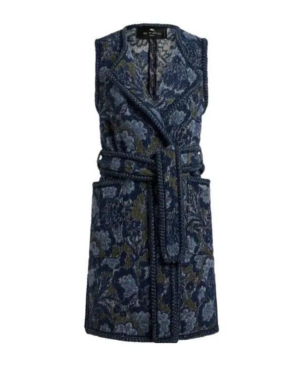 Etro Long Jacquard Waistcoat - Black