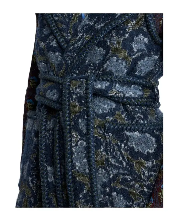 Etro Long Jacquard Waistcoat - Black