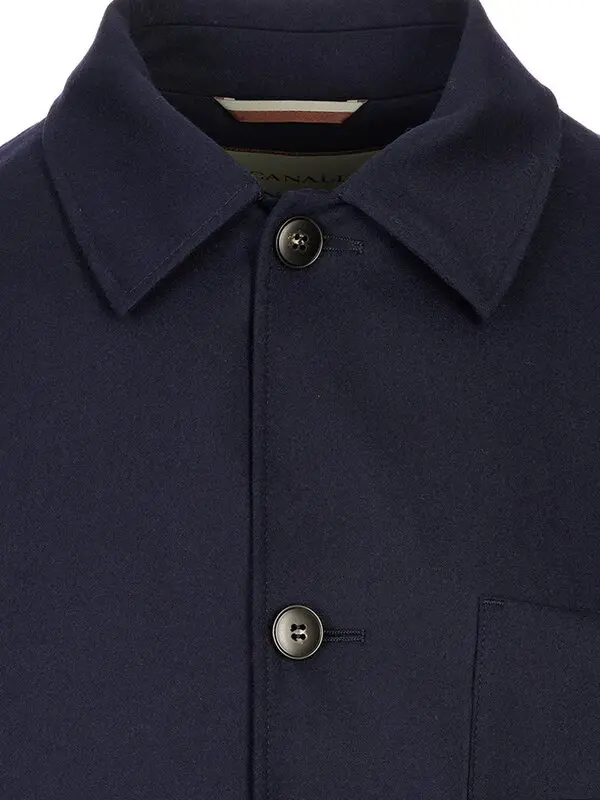 Canali Long Sleeve Button-front Jacket