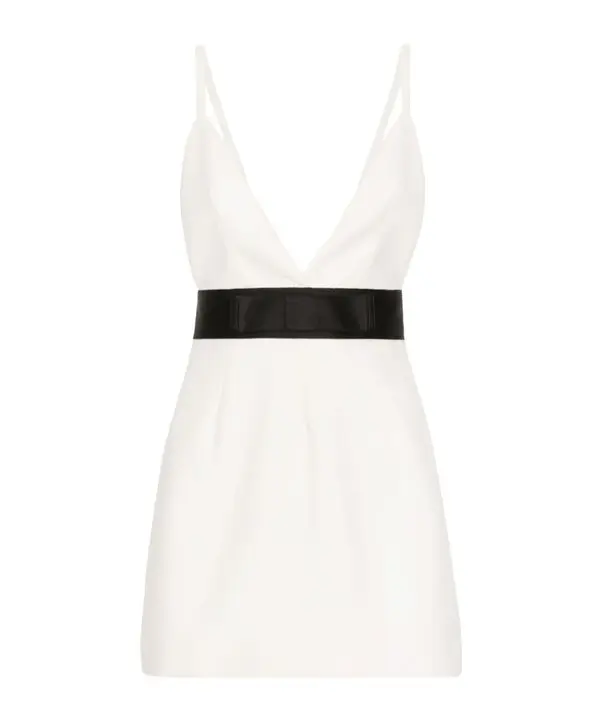 Dolce & Gabbana Dolce Gabbana V-neck Sleeveless Mini Dress