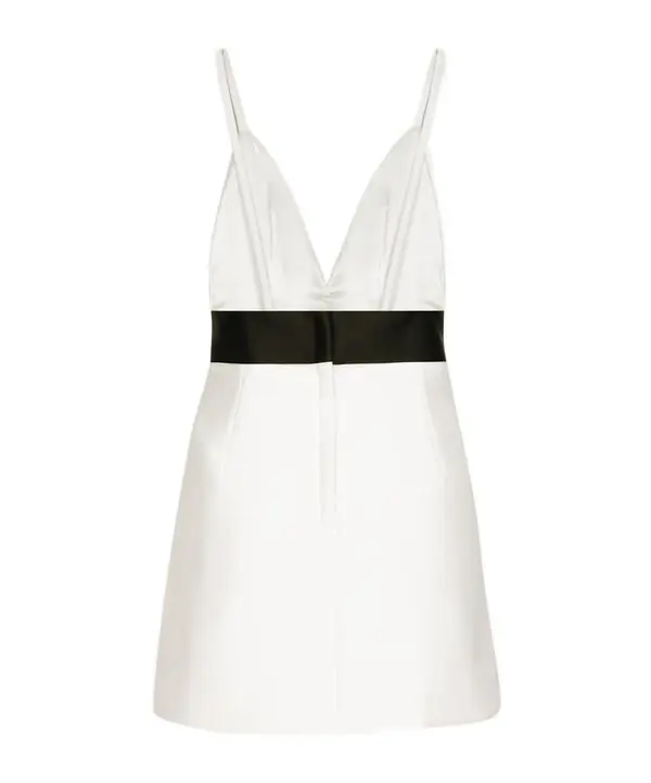 Dolce & Gabbana Dolce Gabbana V-neck Sleeveless Mini Dress