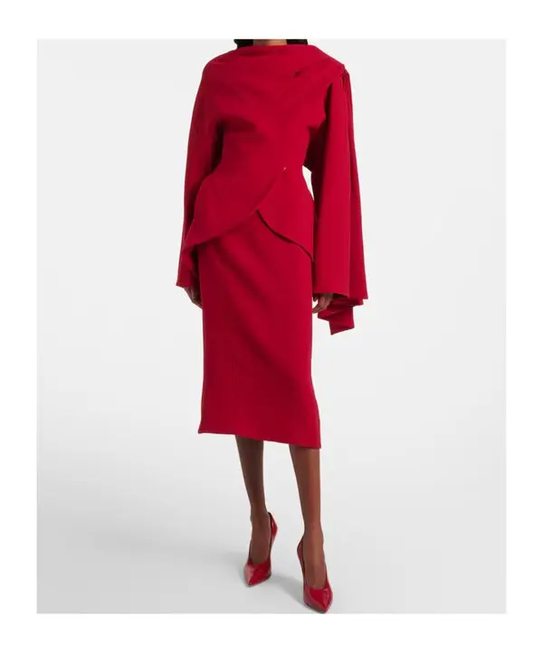 MUGLER High Waist Pencil Skirt