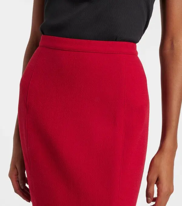 MUGLER High Waist Pencil Skirt