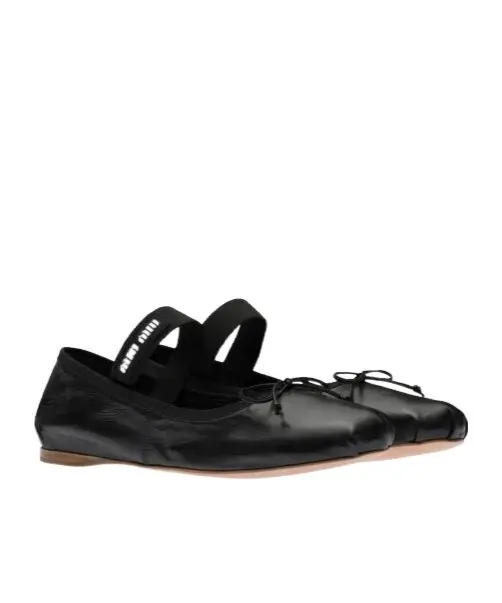 Miu Miu Round Toe Ballet Shoes